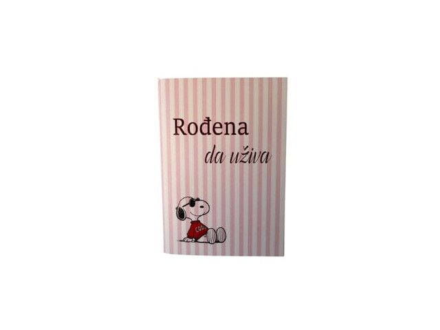 Čestitka ručni rad - Rođena da uživa
