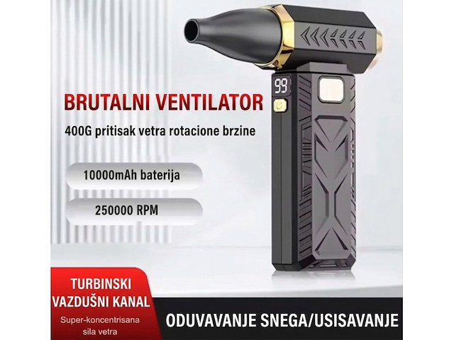 BRUTALNA turbo duvaljkaI usisivač 2-u-1 (250.000 RPM)