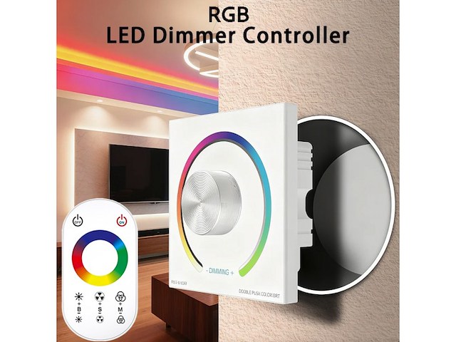 Zidni RF led dimer sa daljinskim za RGB led trake