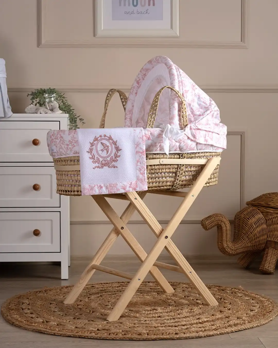 Kolevka za bebe sa postoljem i posteljinom – Hummingbird