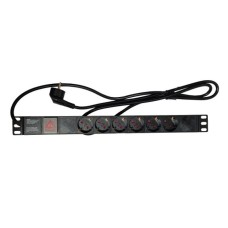 MAXPRO LINE Napojna letva 19 inča, 6 mesta, 16A LAN04088
