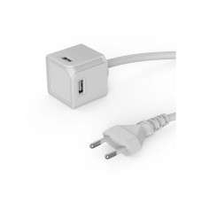 ALLOCACOC USB Powercube White 10464WT/EUEUMC, 1.5m