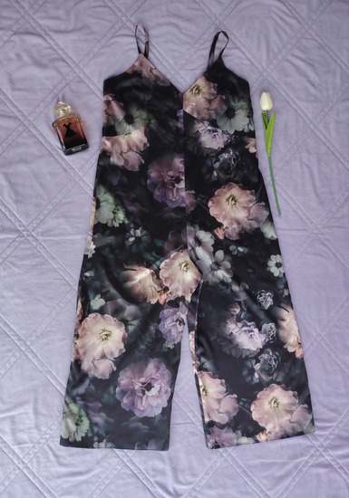 ASOS satenski kombinezon šire nogavice