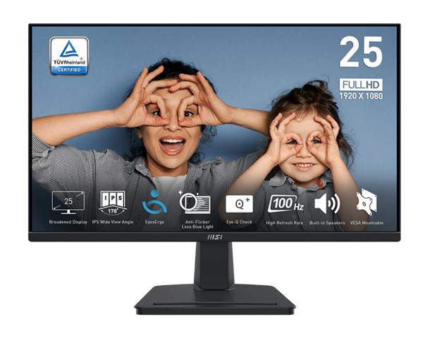 Monitor 25 MSI PRO MP251 FHD IPS 1ms 100Hz HDMI/VGA zvučnici