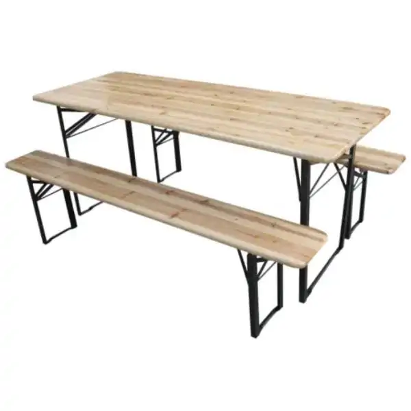 Drveni sto 200x80x76, 45x200x25 cm