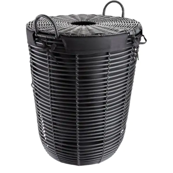 Korpa za veš ELIF Ø40xV56cm crna
