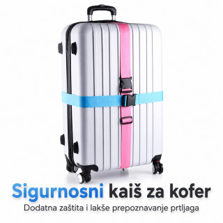 Podesivi sigurnosni kaiš za kofer – lakše prepoznavanje i zaštita prtljaga