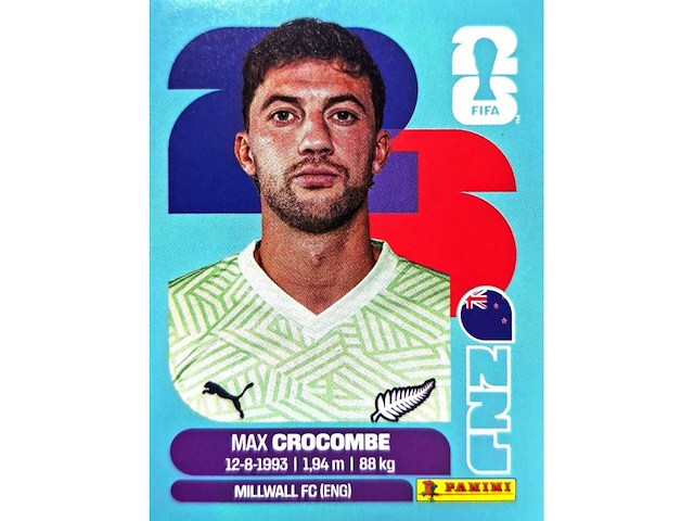 FIFA World Cup 2026 NZL2 Max Crocombe