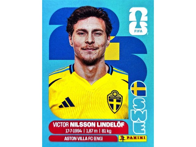 FIFA World Cup 2026 SWE6 Victor Nilsson Lindelöf