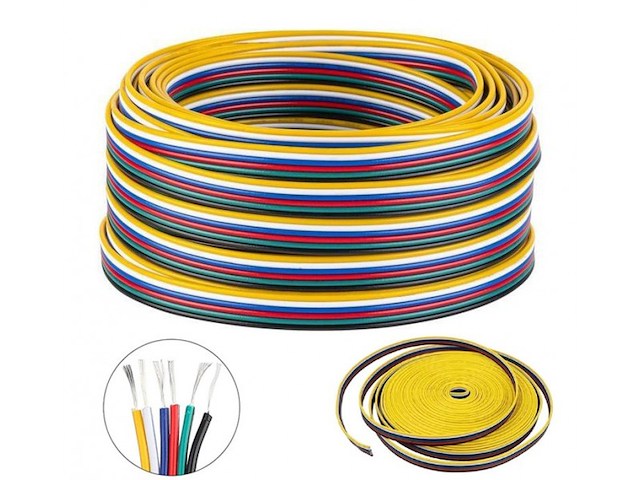 Originalni kabl AWG22 za RGB+CCT led trake sa 6 zila