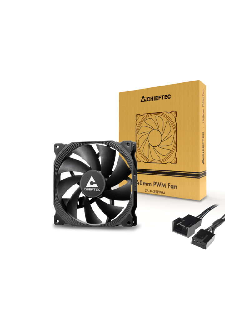 CHIEFTEC Ventilator ZF-1425PWM 140mm x 140mm x 25mm