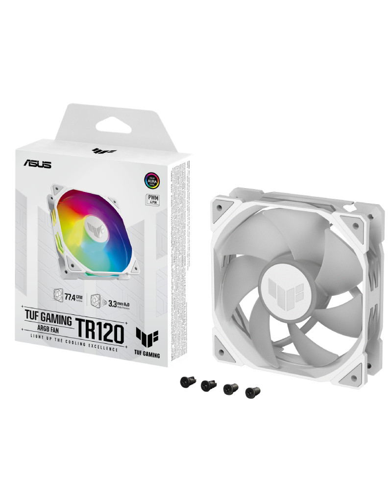 ASUS TUF GAMING TR120 ARGB WHITE EDITION ventilator