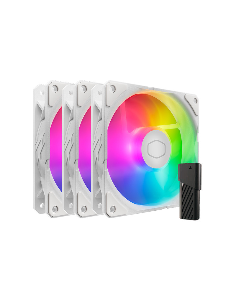 COOLER MASTER SickleFlow Edge 120 ARGB set 3 ventilatora i kontroler (MFX-B2DW-253P2-R2)