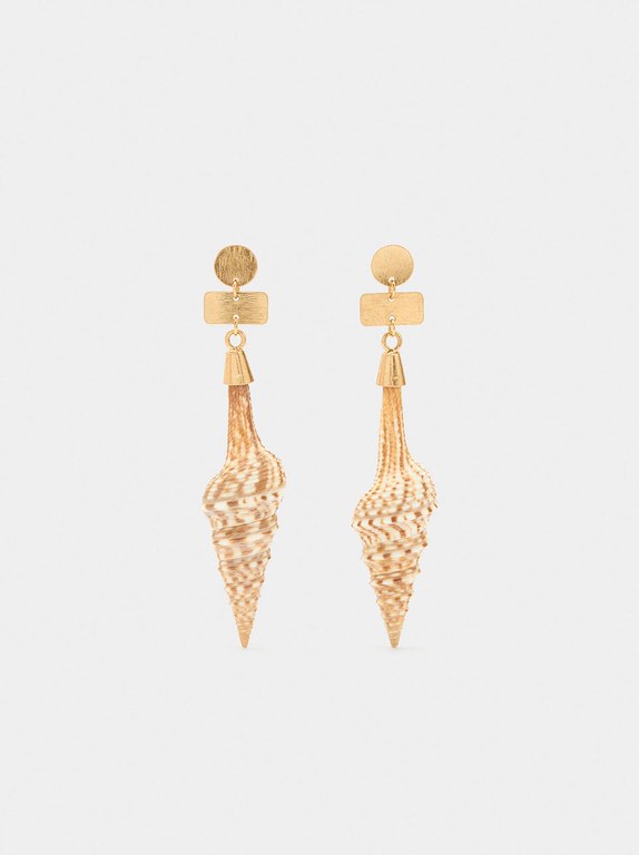 LONG EARRINGS WITH SHELLS