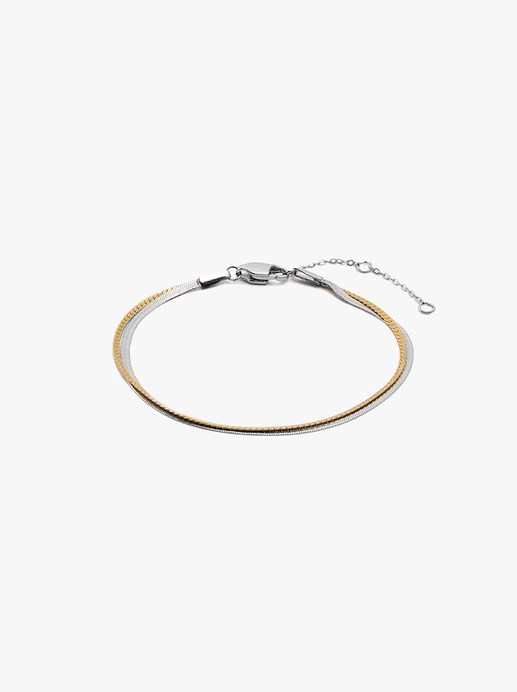 DOUBLE BRACELET WITH STAINLESS STEEL