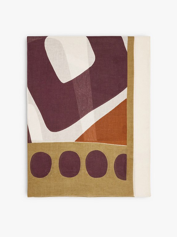 PRINTED SCARF WITH 100% COTTON