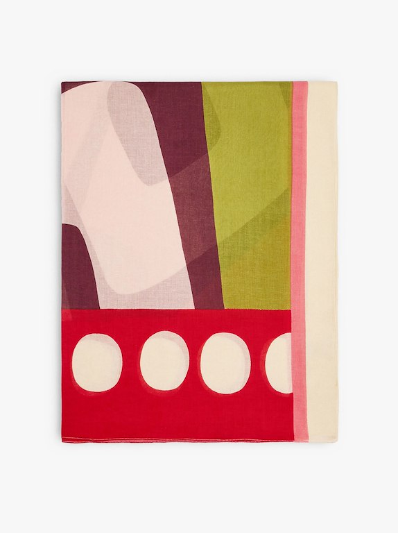 PRINTED SCARF WITH 100% COTTON