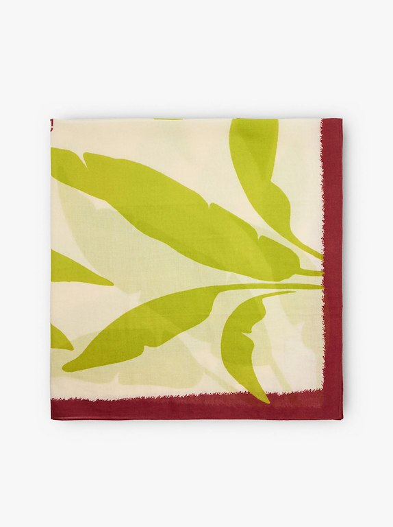 PRINTED SQUARE SCARF 100% COTTON