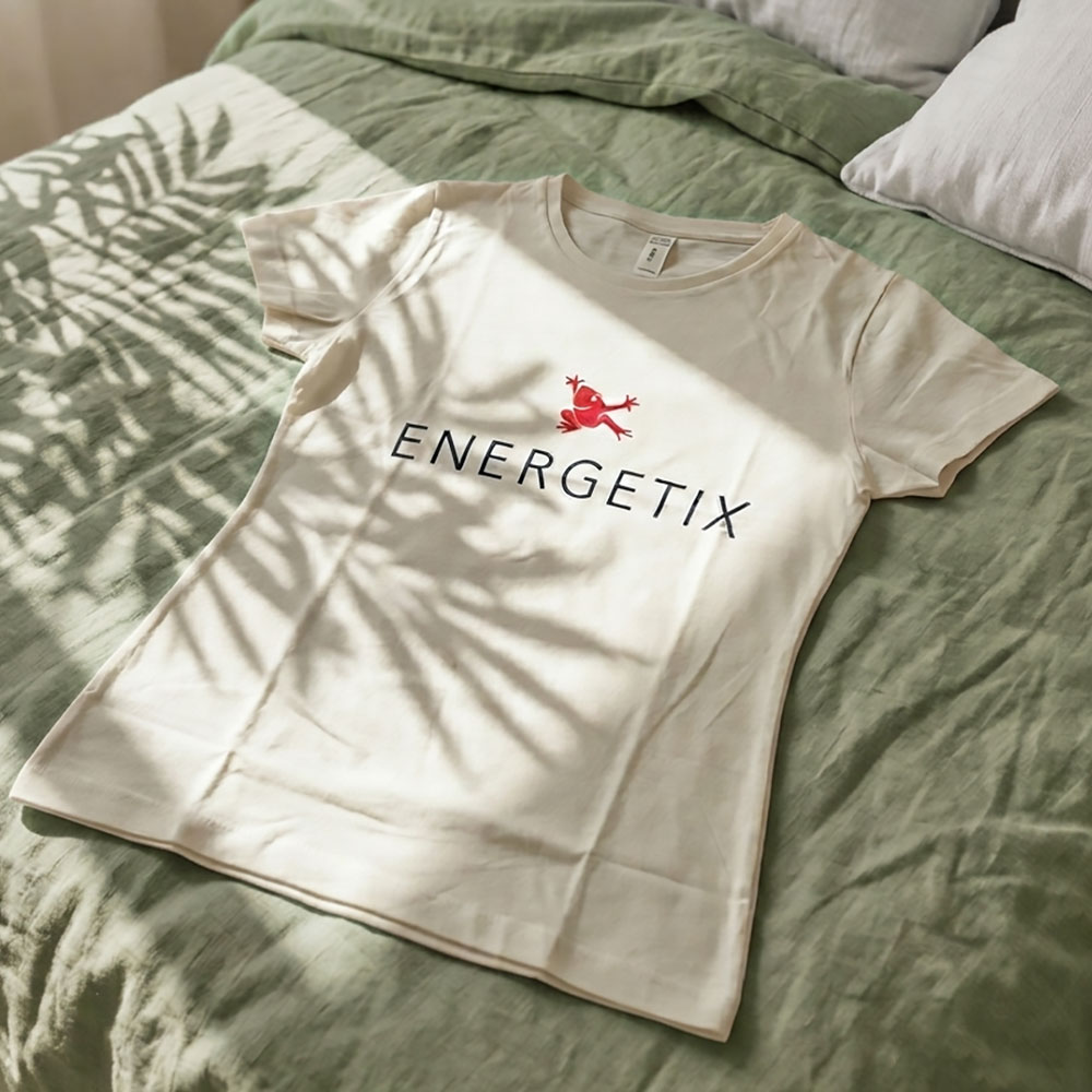 Ženska pamučna bela majica sa logom M/L