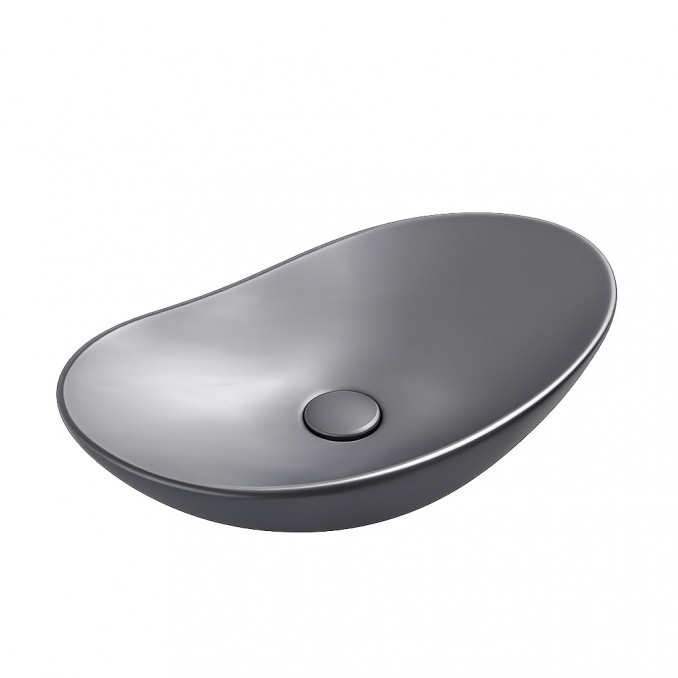 Lavabo nadgradni MINOTTI ovalni dark grey