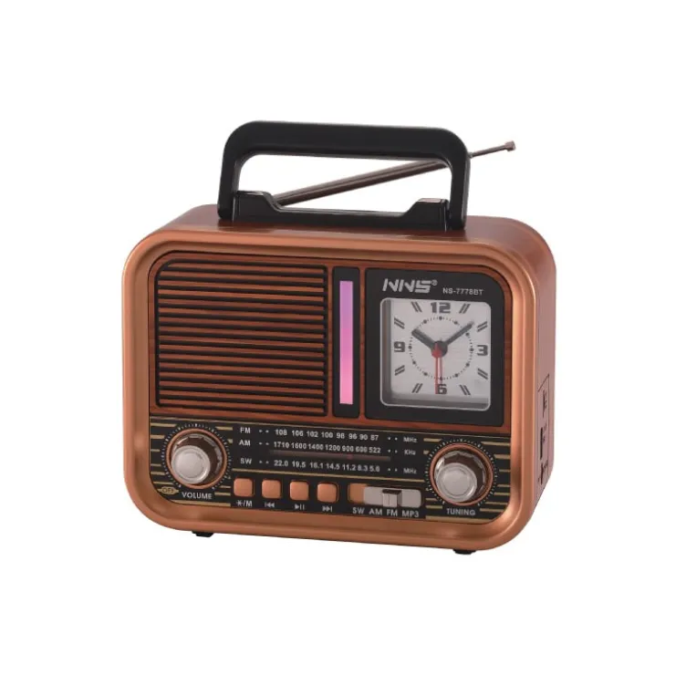 Prenosni retro RGB Bluetooth radio + sat 7778BT/B
