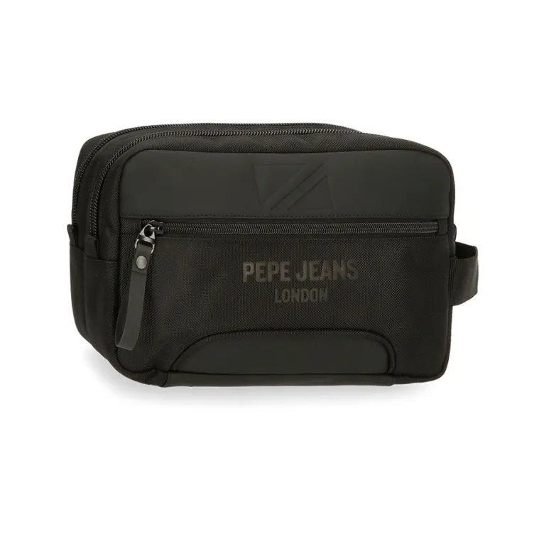 PEPE JEANS BROMLEY muški neseser sa 2 pregrade - crna