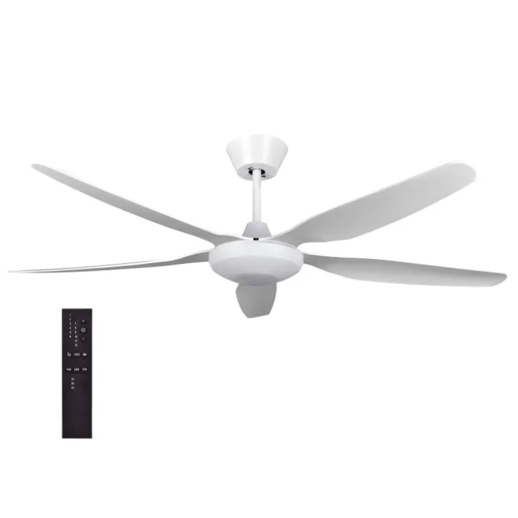 PROSTO beli plafonski ventilator 137cm, 5 elisa