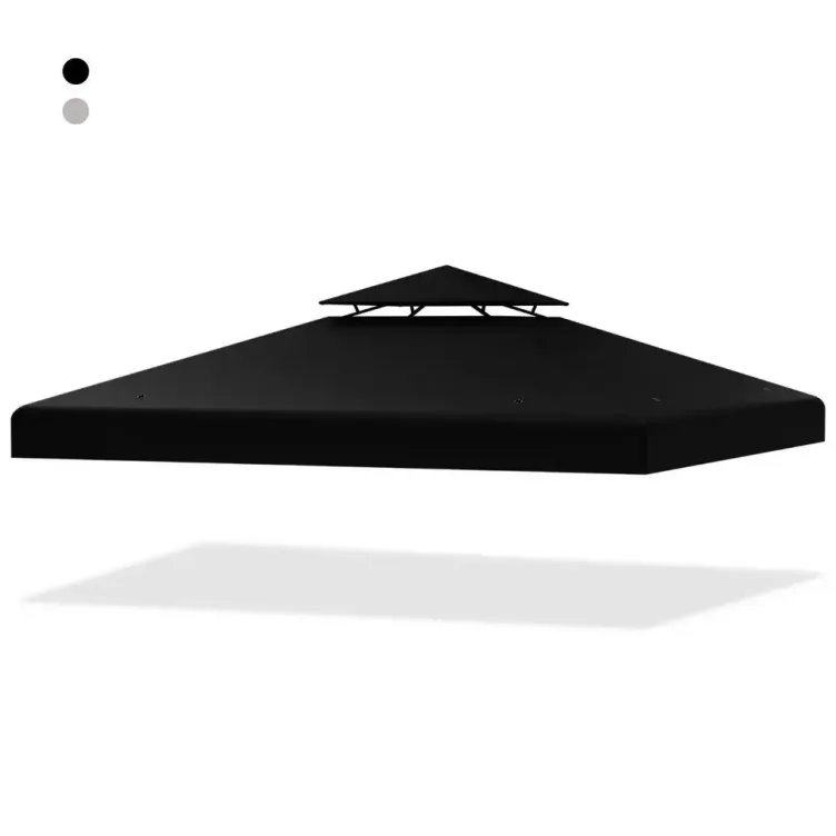 Platno za gazebo paviljon 3x3m Crna