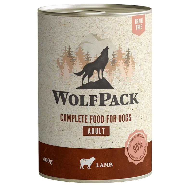 WOLFPACK Jagnjetina, bez žitarica