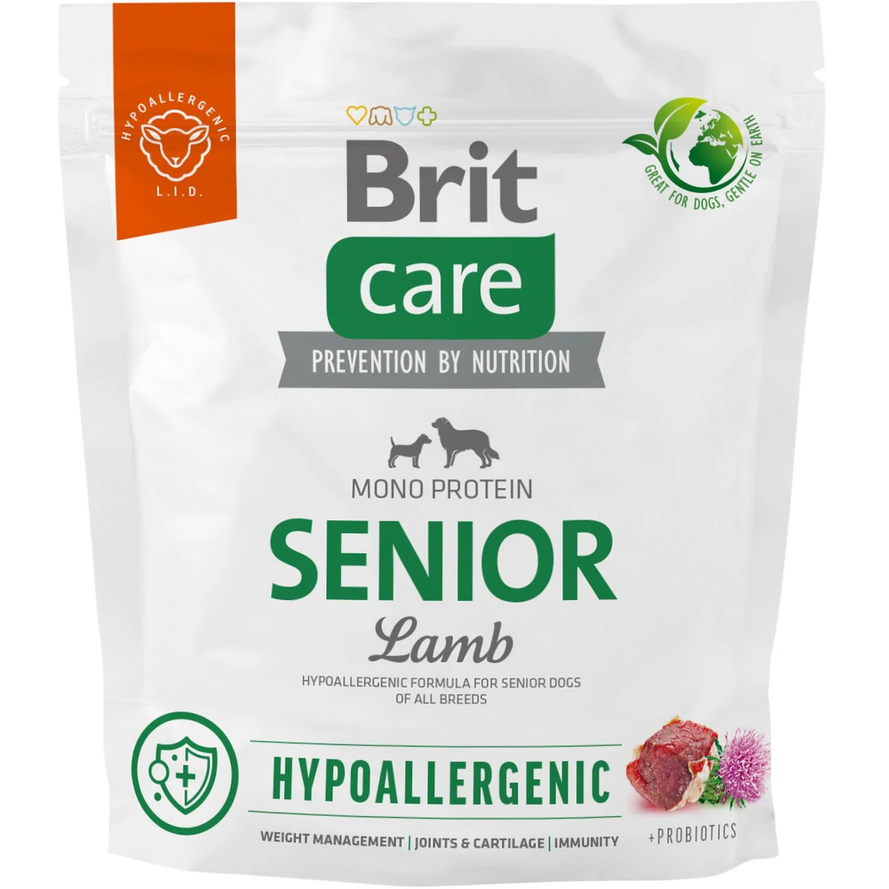 BRIT CARE Hypoallergenic, Senior, s jagnjetinom i pirinčem