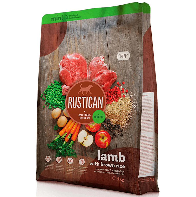 RUSTICAN Mini Jagnjetina s integralnim pirinčem, bez glutena