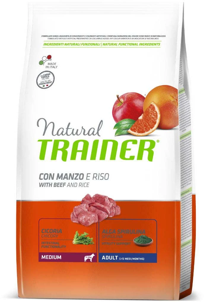 TRAINER Natural Briketi za pse Adult Govedina i Pirinač, Medium