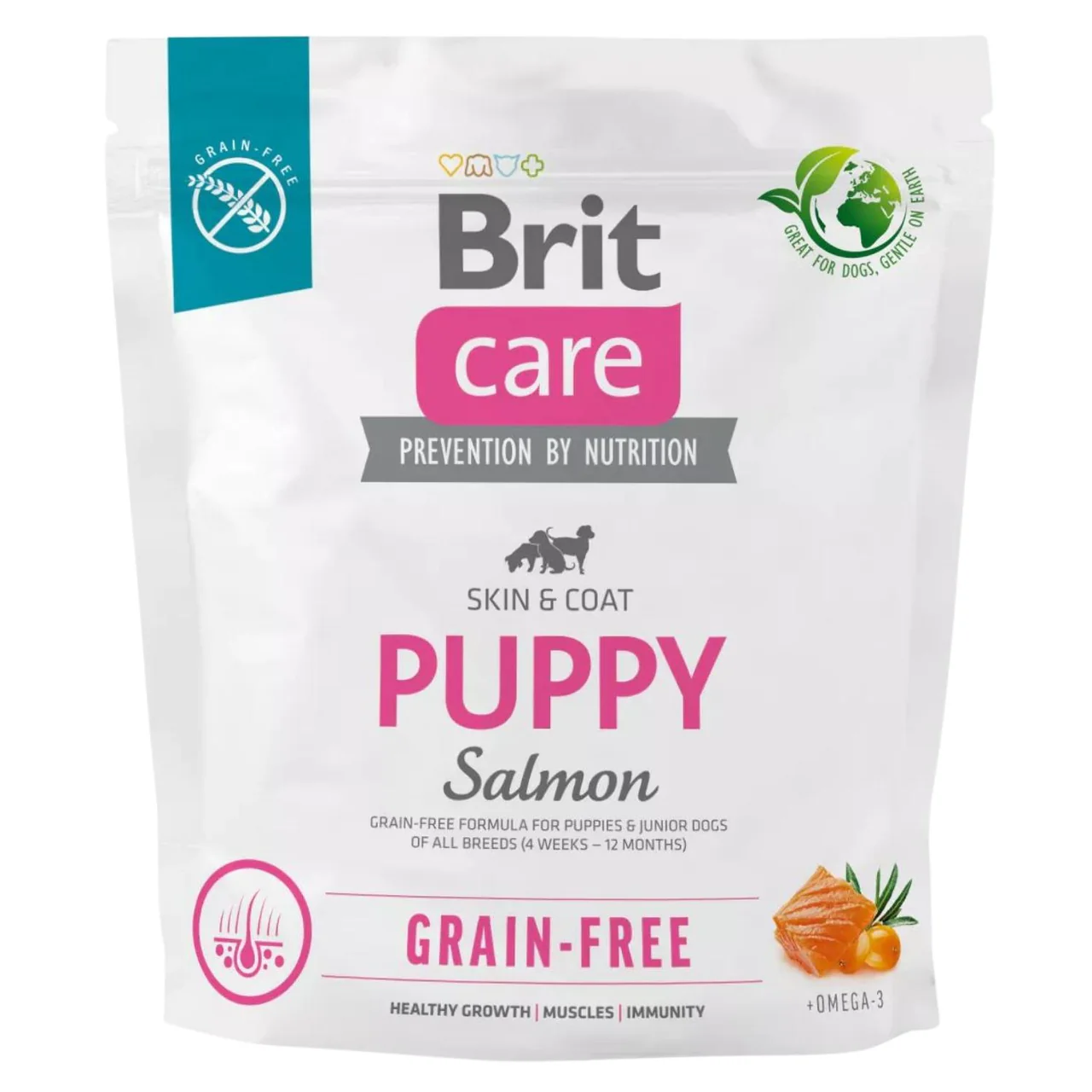 BRIT CARE GF PUPPY All Breed, s lososom, bez žitarica