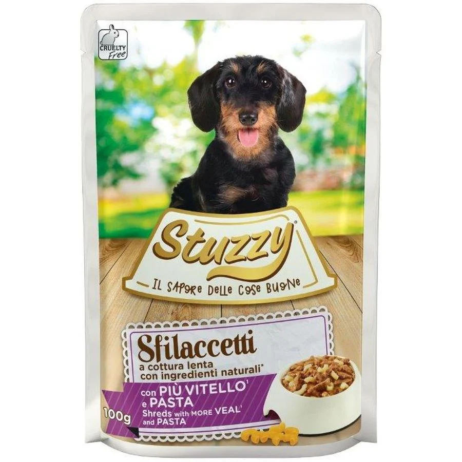 STUZZY Sfilacetti Kesica za pse s teletinom i testeninom, 100g