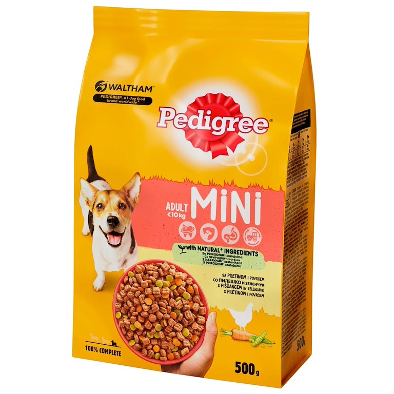 PEDIGREE Briketi za pse Adult Mini (10kg) Živina i Povrće