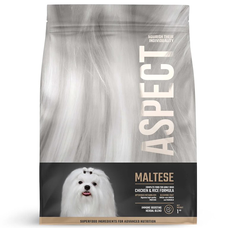 ASPECT Maltese, s piletinom i pirinčem, 1kg