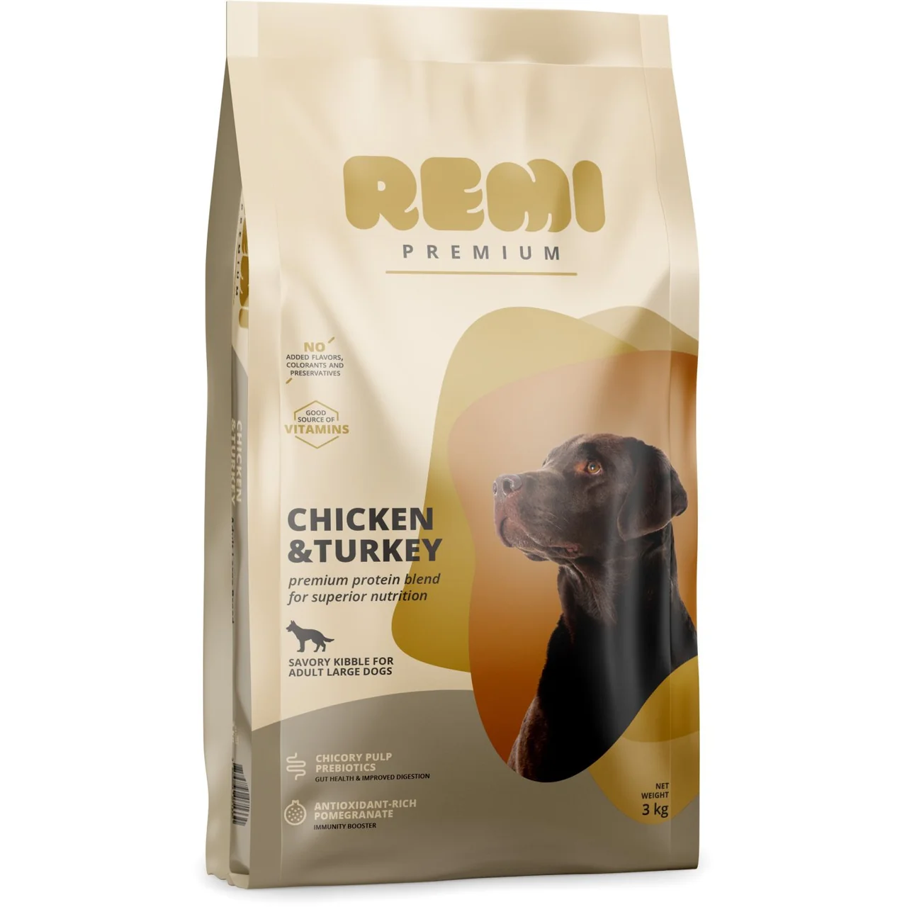 REMI Premium Large breed, s piletinom i ćuretinom