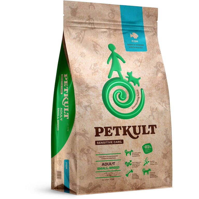 PETKULT Sensitive, losos i bela riba s pirinčem, Adult Small