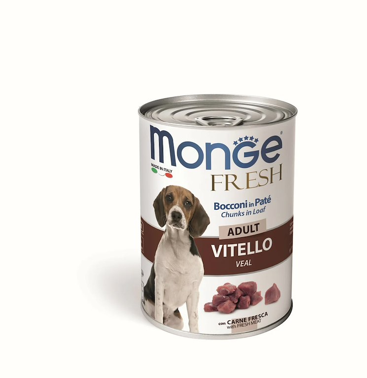 MONGE Fresh Pašteta za odrasle pse, s govedinom, 400g