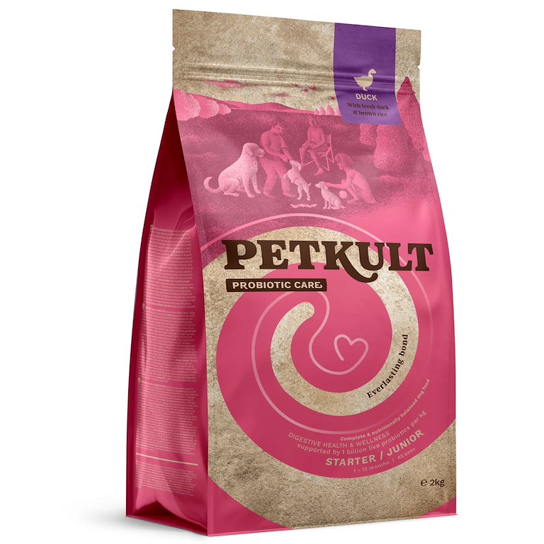 PETKULT Probiotics, pačetina s pirinčem, STARTER&JUNIOR