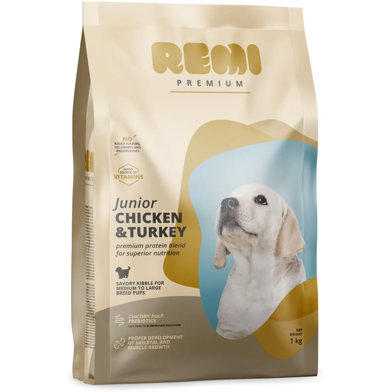 REMI Premium JUNIOR Medium&Large breeds, s piletinom i ćuretinom