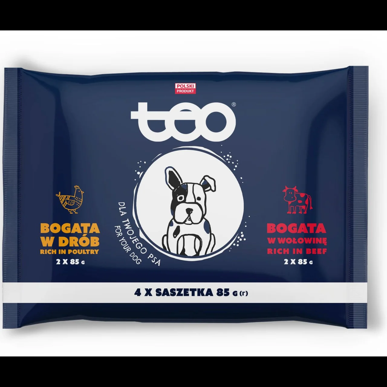 TEO Multipak za pse 2x s piletinom i 2x s govedinom, 4x85g