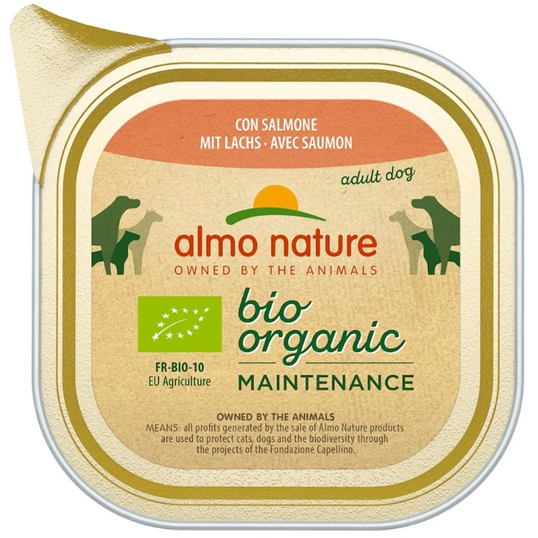 ALMO NATURE Biorganic Pašteta za pse s lososom, 100g