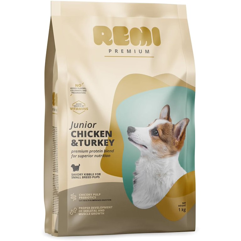 REMI Premium JUNIOR Small breed, s piletinom i ćuretinom