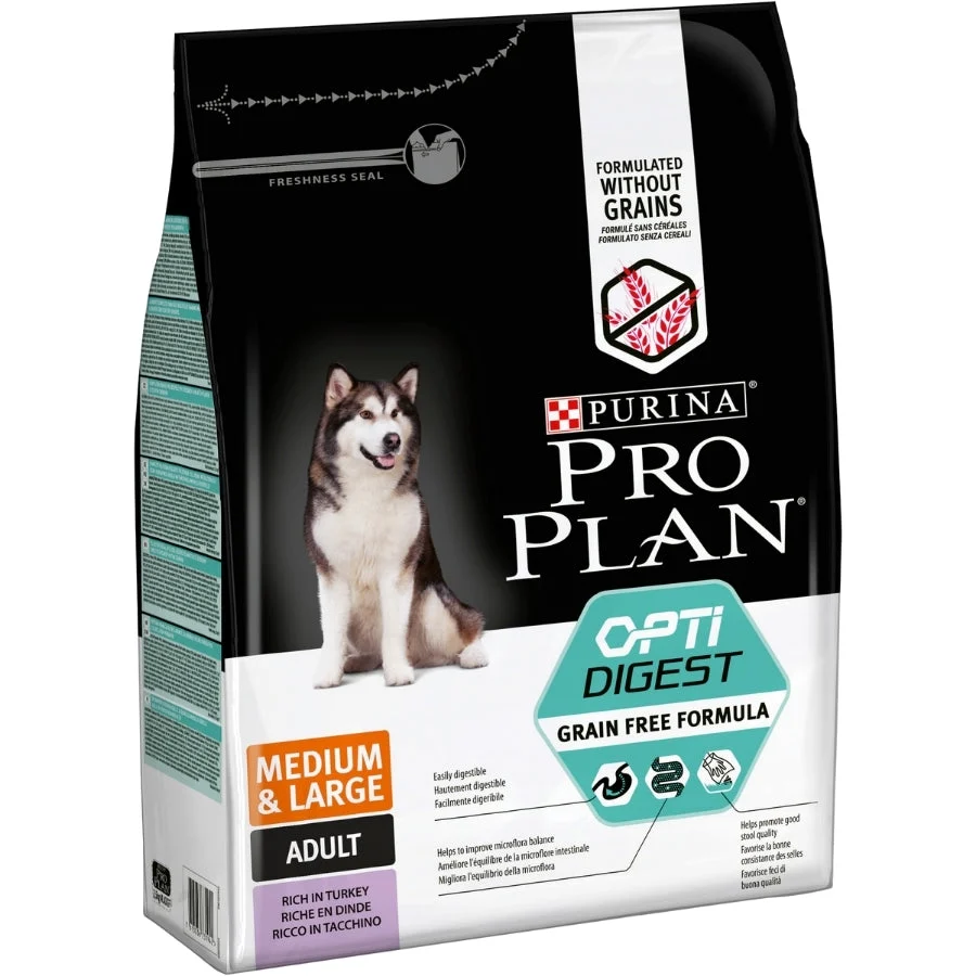 PRO PLAN OptiDigest Medium&Large Adult Sensitive Digestion s ćuretinom