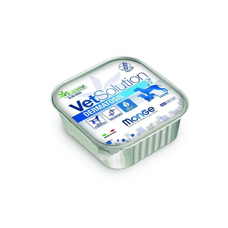 VET SOLUTION Monge Dog Pašteta Dermatosis, 150g