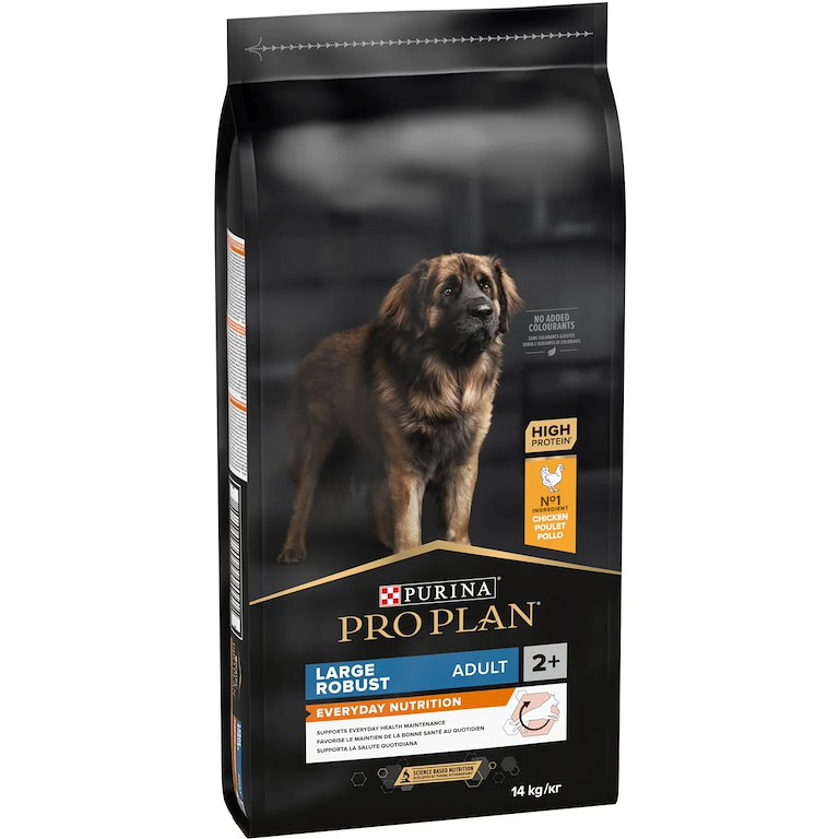 PRO PLAN OptiHealth Large Robust Adult s piletinom, 14kg