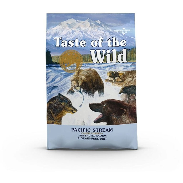 TASTE OF WILD Dog Pacific Stream Adult, s dimljenim losososom i ribom, 2kg