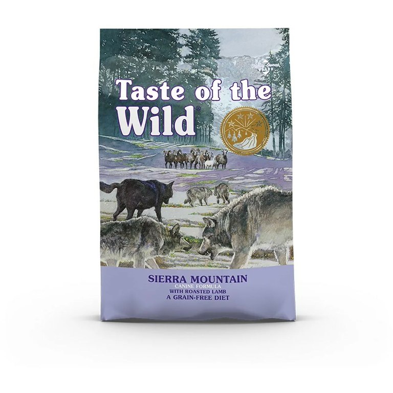 TASTE OF WILD Dog Sierra Mountain, s pečenim mesom divljeg jagnjeta, 2kg