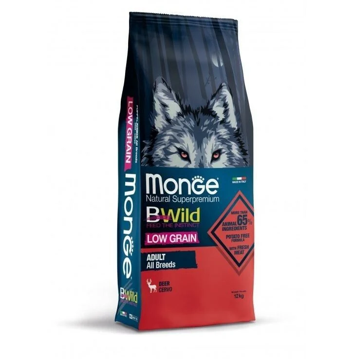 BWILD Hrana za odrasle pse Low Grain, Jelen za sve rase 12kg